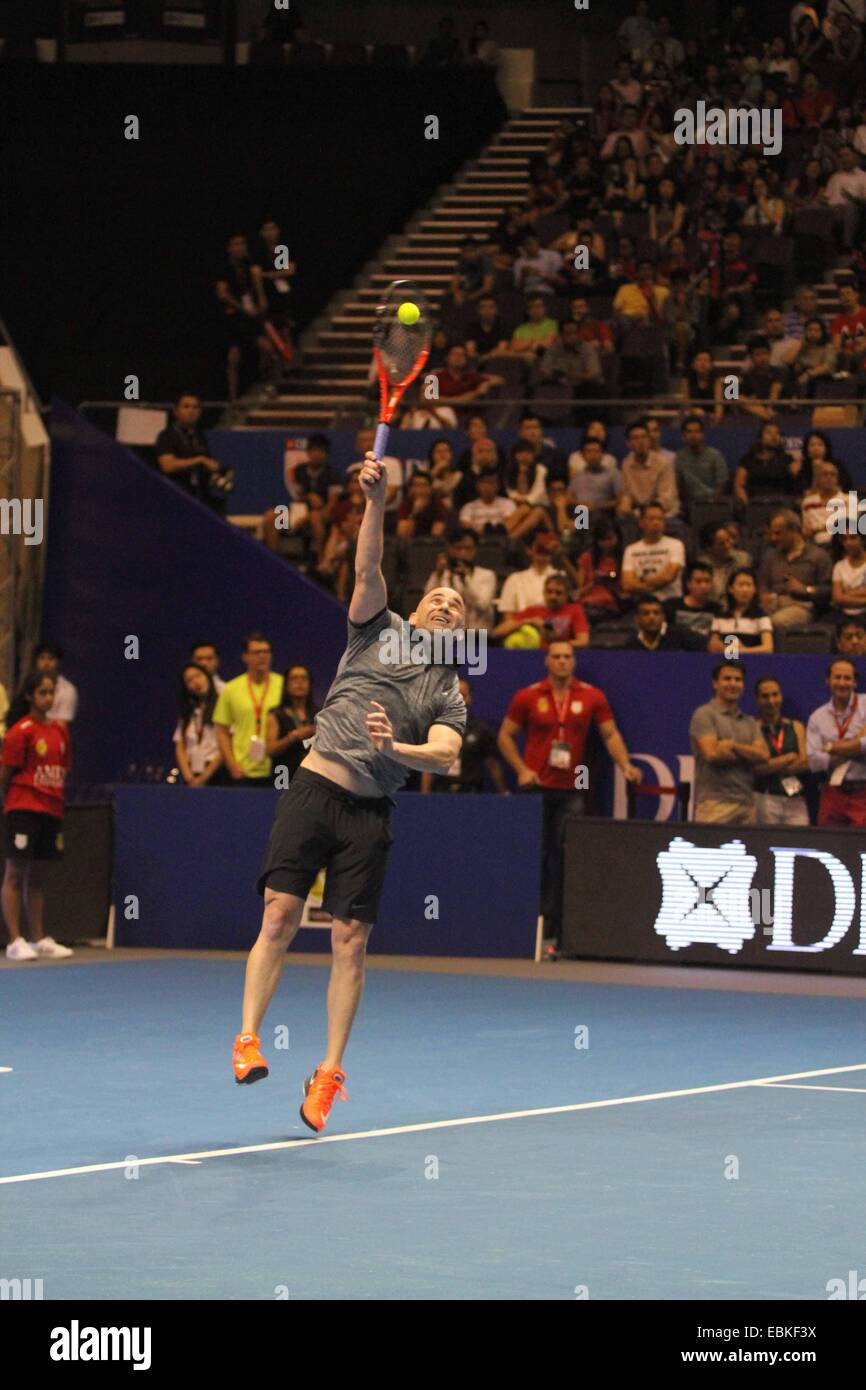 (141202) -- SINGAPORE, Dec. 2, 2014 (Xinhua) -- Singapore Slammers ...