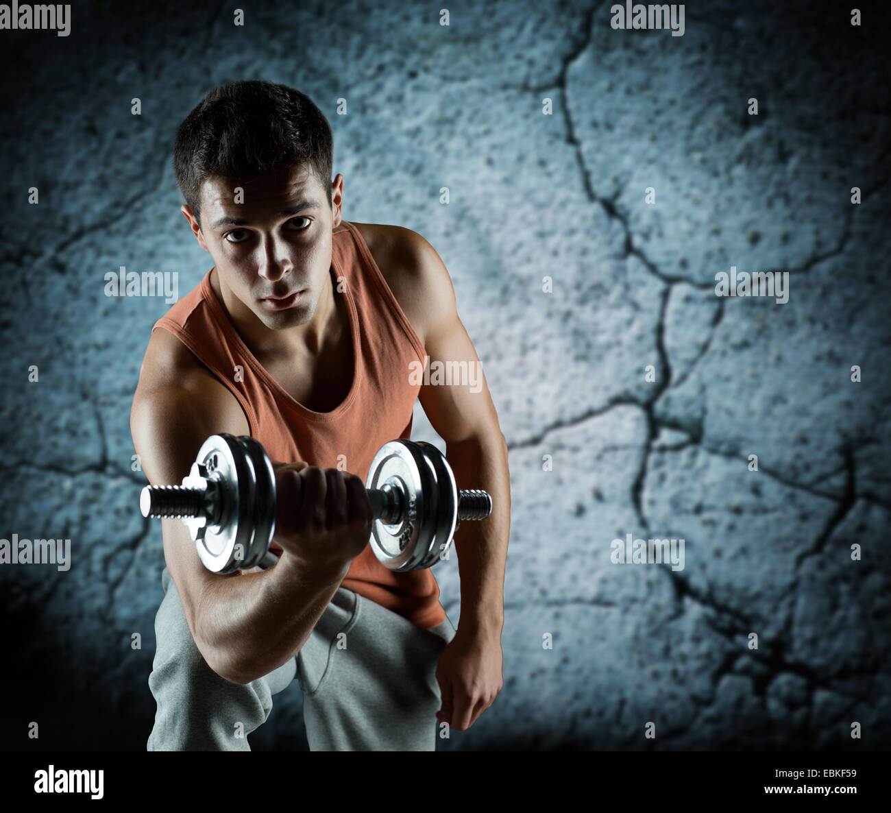 Man flexing biceps arm hi-res stock photography and images - Alamy