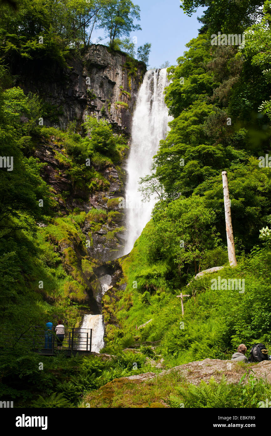 Pistyll Rhaeadr waterfall, Powys, Wales Stock Photo - Alamy