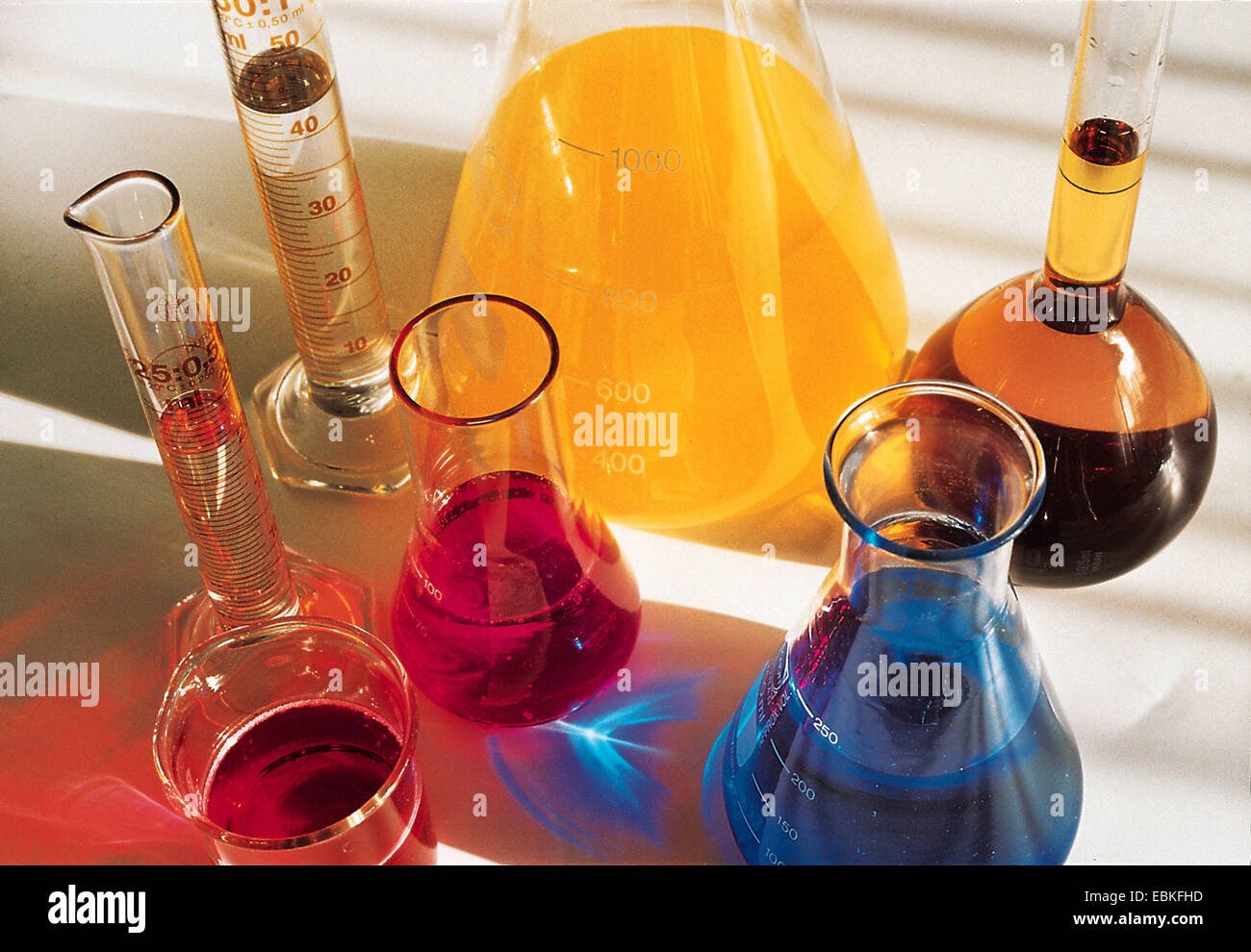 test tubes with divers liquids Stock Photo - Alamy