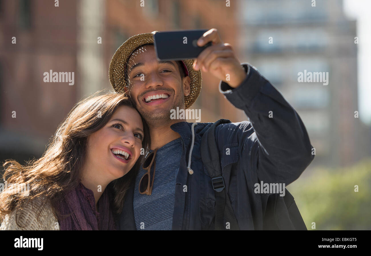 Group young people couples taking hi-res stock photography and images ...