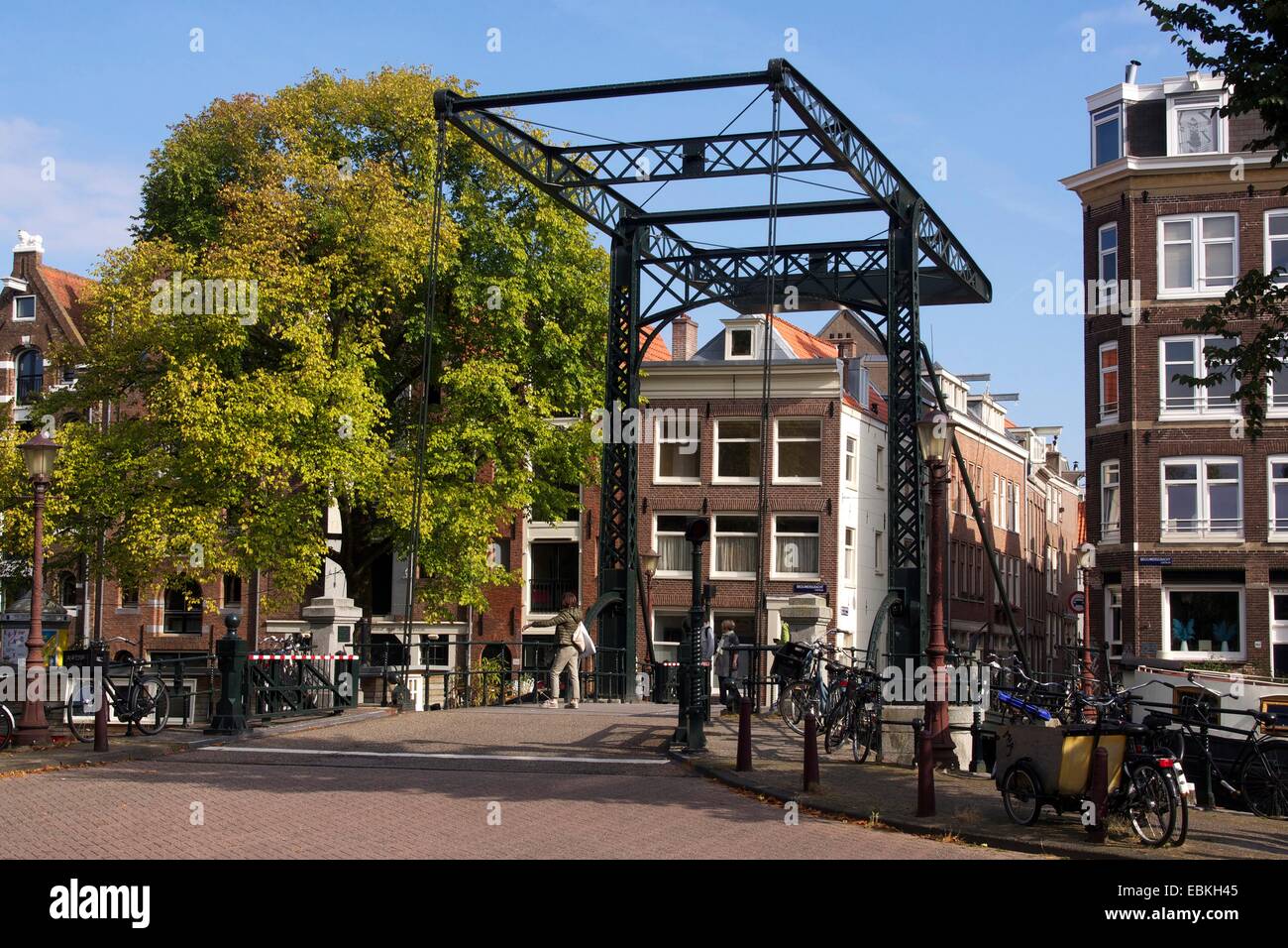 Pedestrian bridge in amsterdam netherlands hi-res stock photography and ...