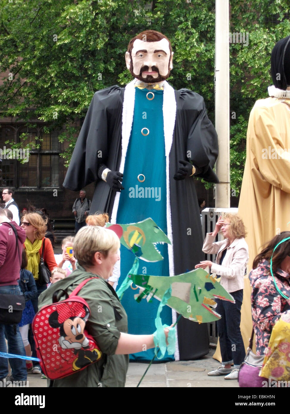 Mid-summer solstice parade of giants in Chester City Stock Photo - Alamy