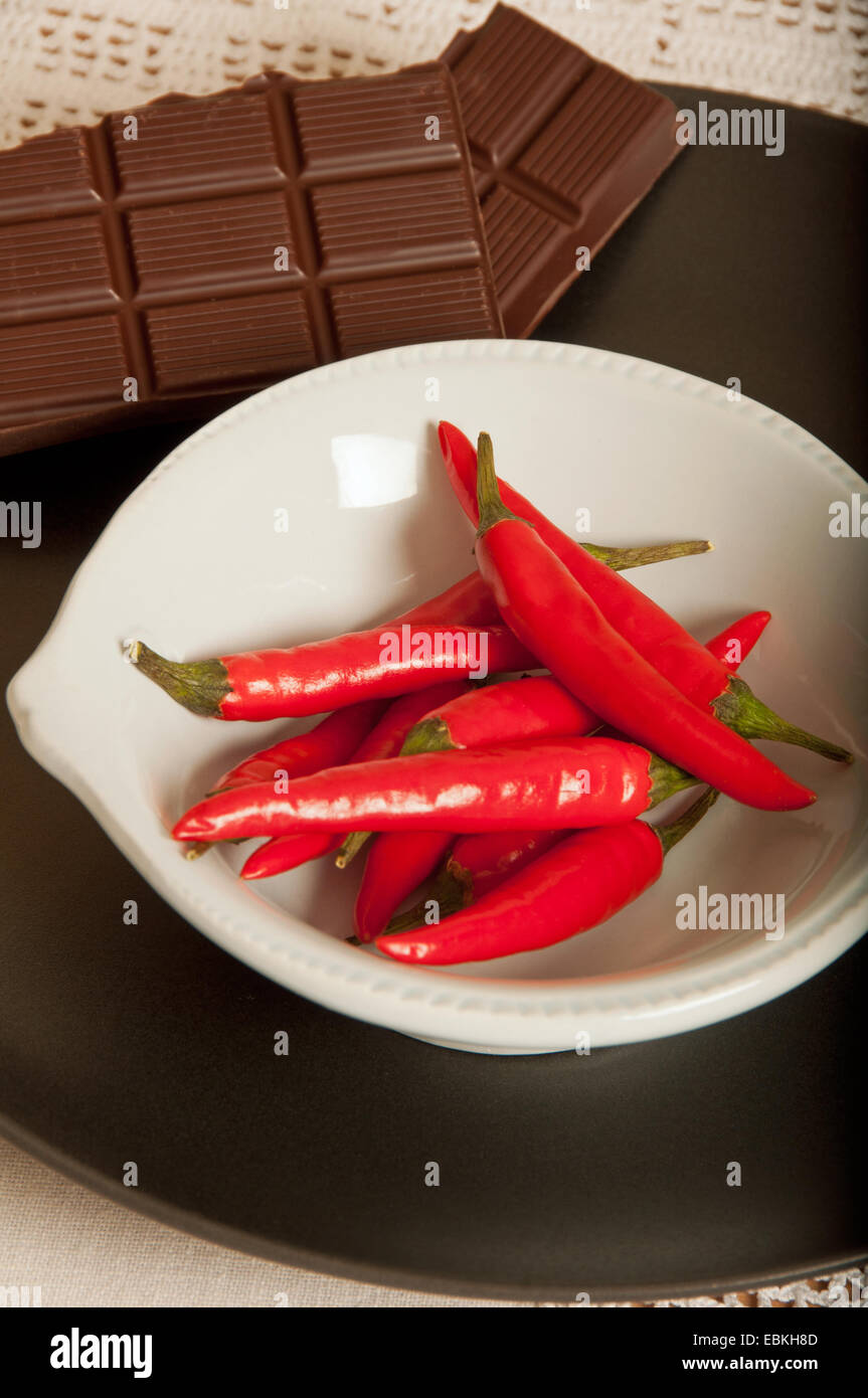 Chillies on a plate hi-res stock photography and images - Alamy