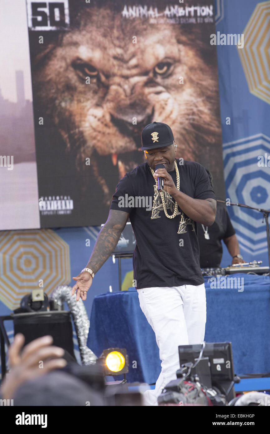 50 Cent performs live on Good Morning America to promote 'Animal ...