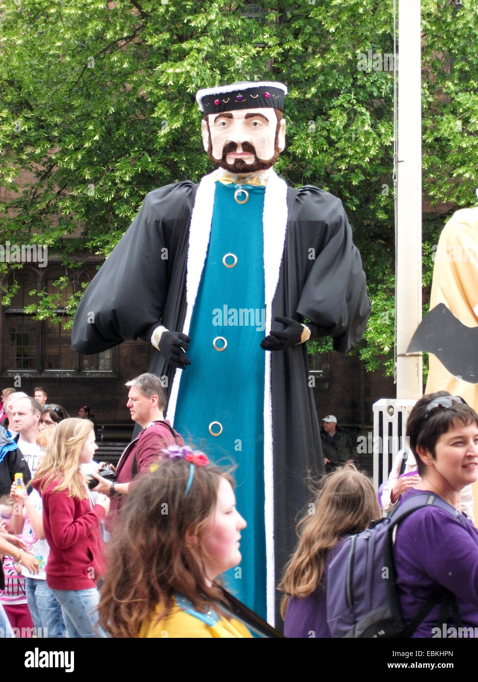 Mid-summer solstice parade of giants in Chester City Stock Photo - Alamy