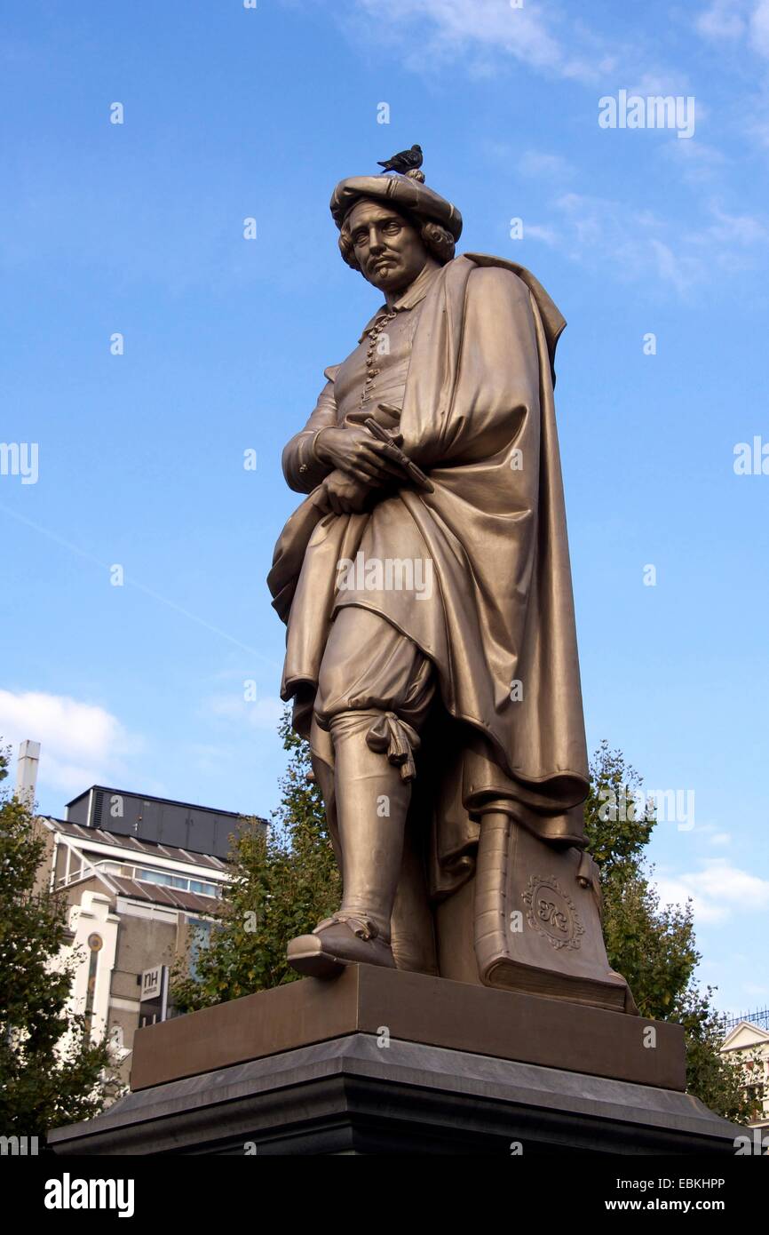 Europe netherlands amsterdam statue rembrandt hi-res stock photography ...