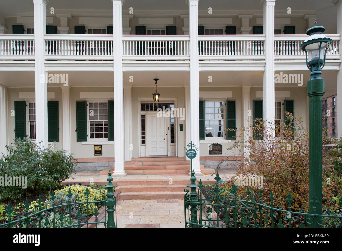 Salt Lake City, Utah - The Beehive House in Temple Square, the home of ...