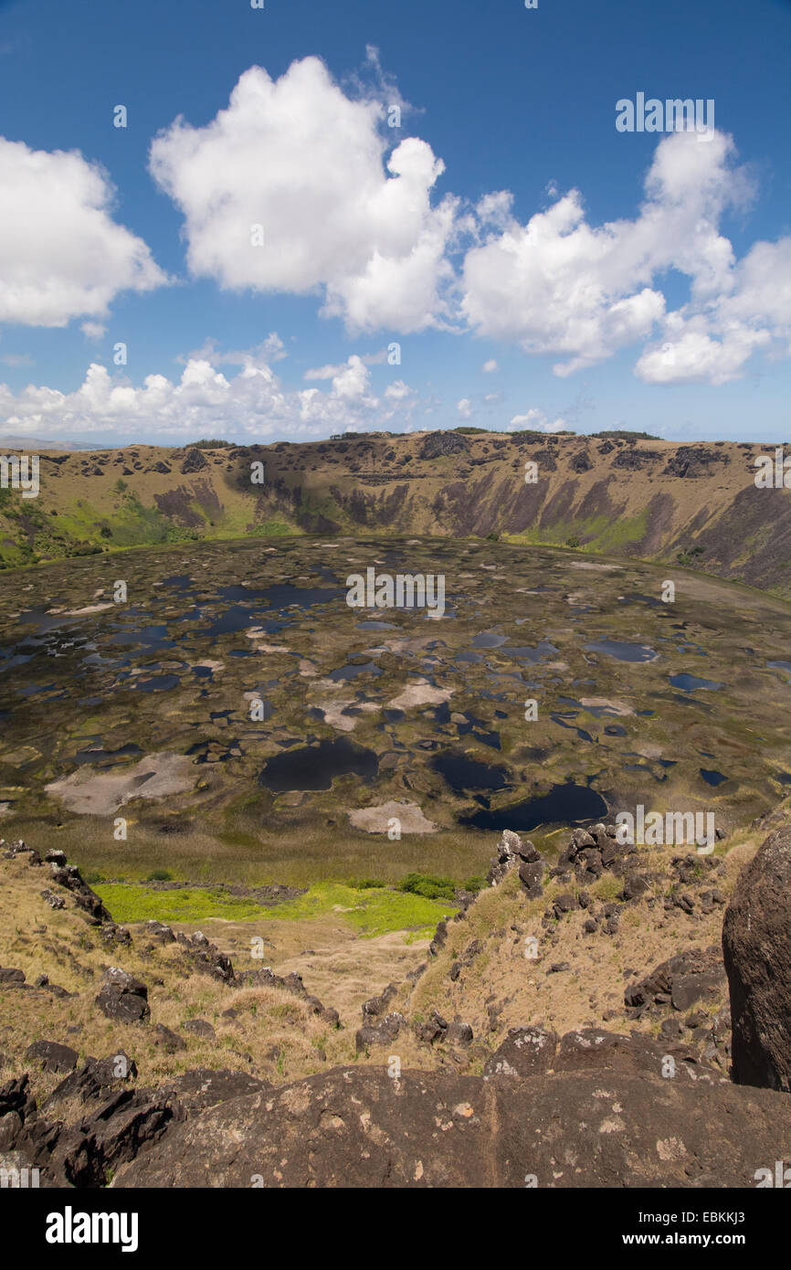 Orongo crater hi-res stock photography and images - Alamy
