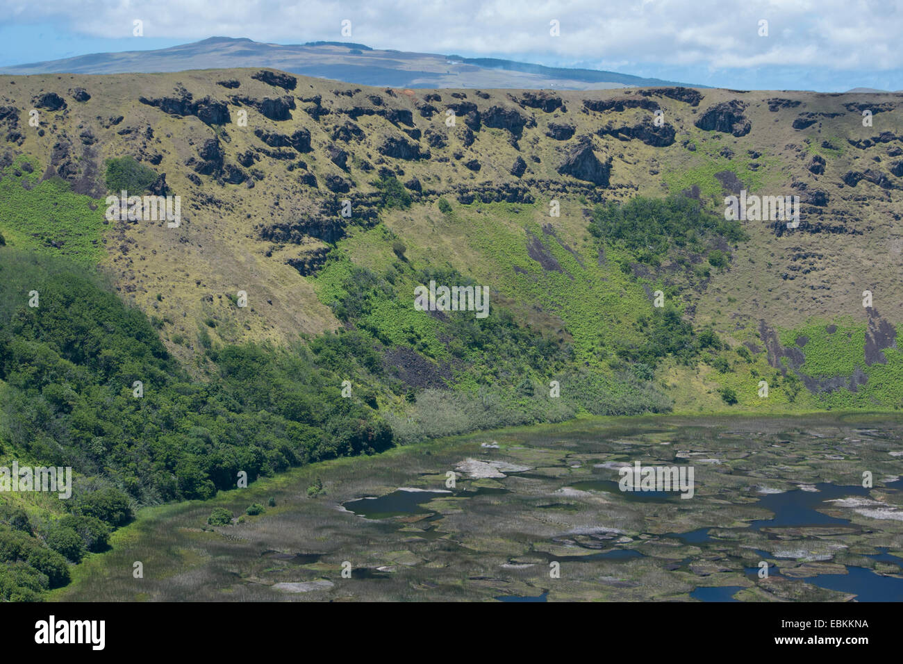 Orongo crater hi-res stock photography and images - Alamy