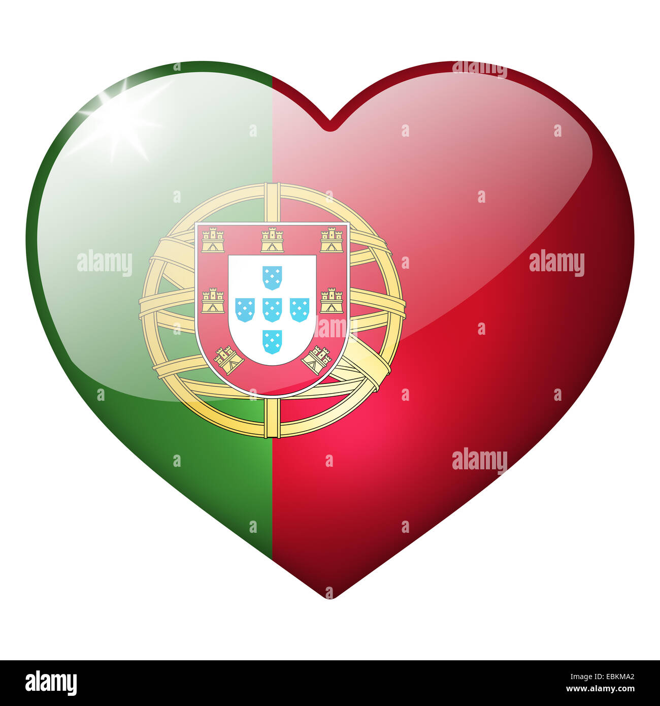 portugal heart button Stock Photo - Alamy