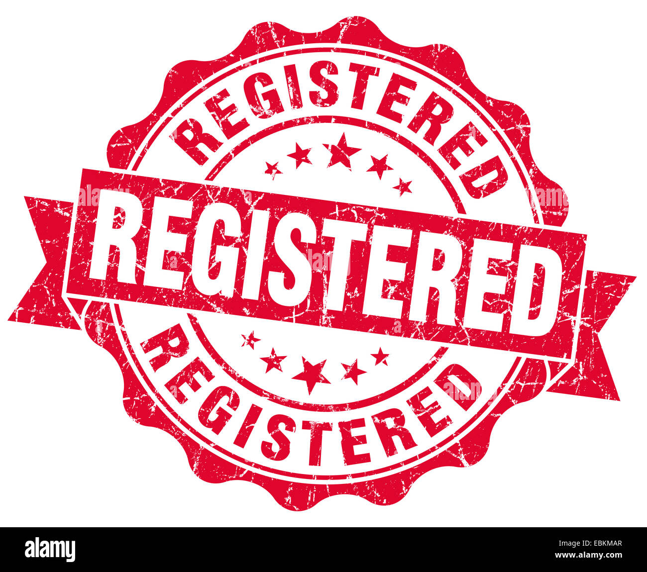 Registered stamp hi-res stock photography and images - Alamy