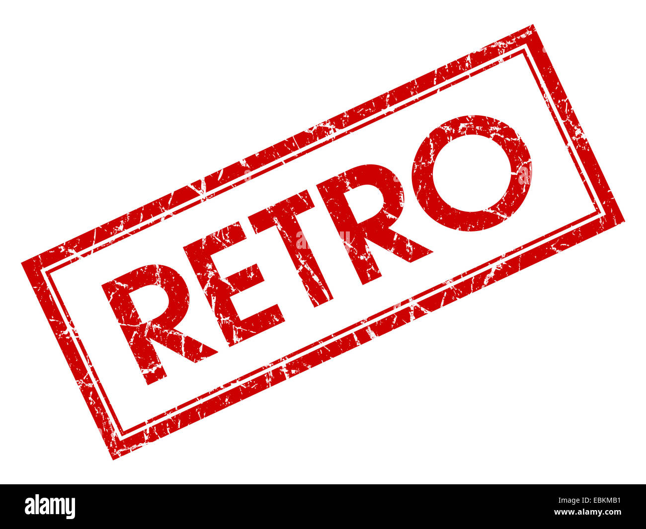 Retro red square grungy stamp isolated on white background Stock Photo ...