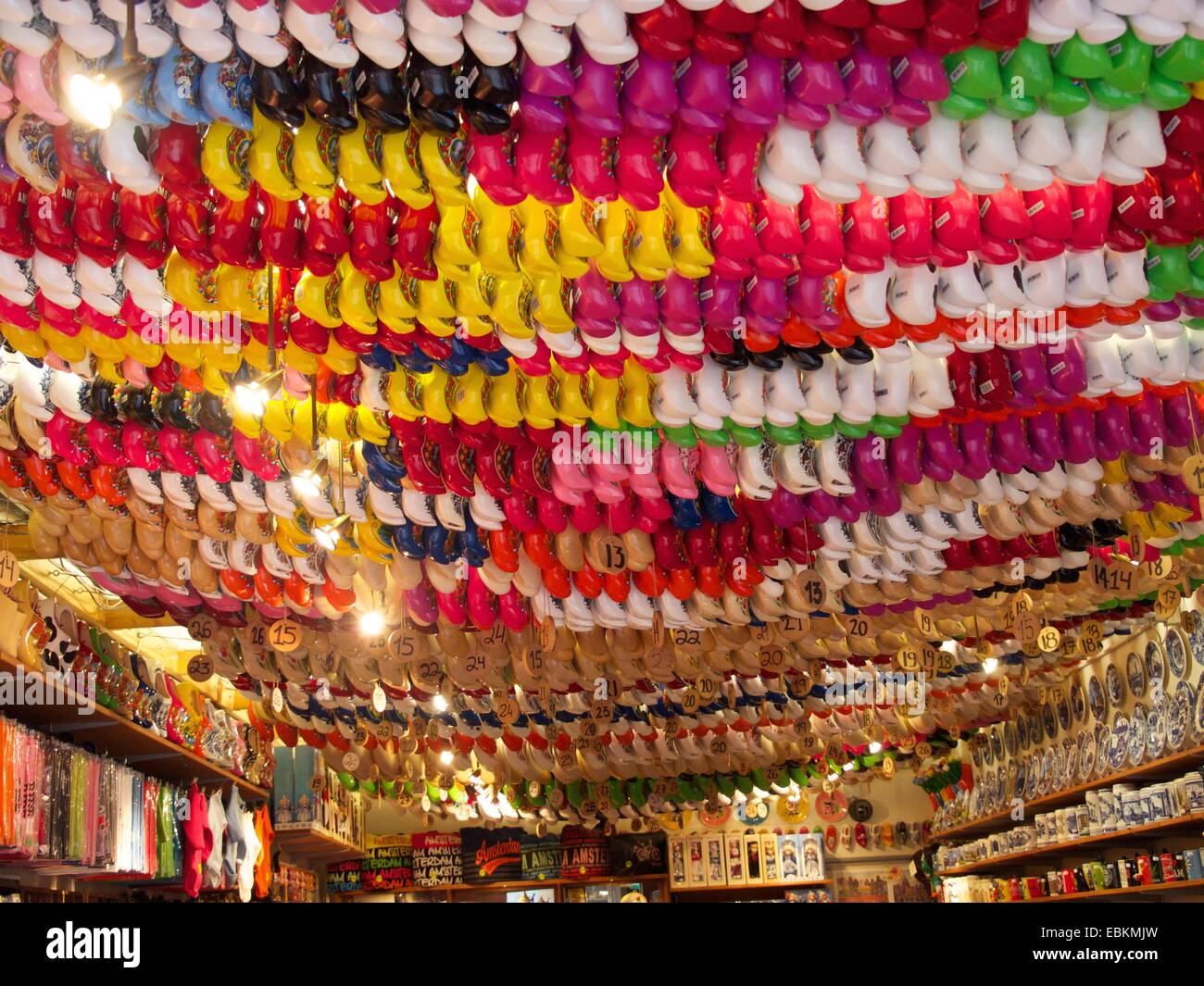 Klompen, typical Dutch clogs for sale, Amsterdam, Province of North ...