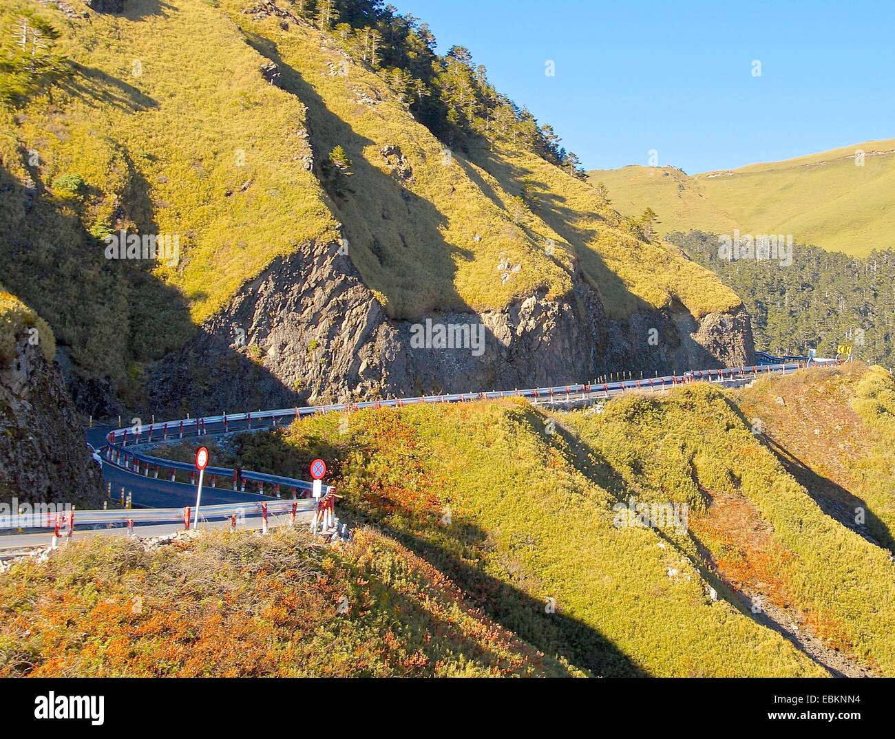 The beautiful countryside road in high mountain Stock Photo - Alamy