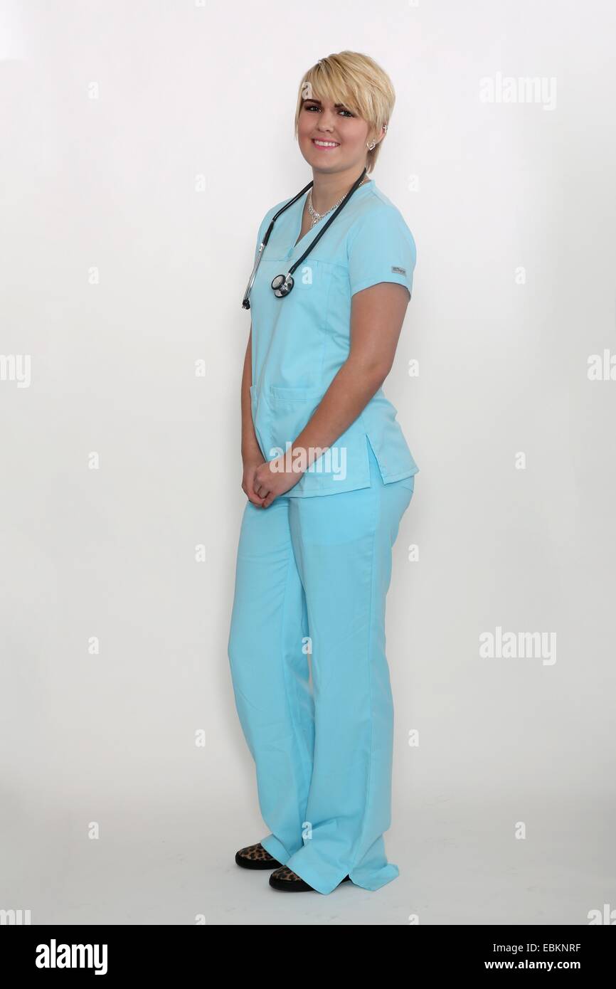 European young woman nurse hi-res stock photography and images - Alamy