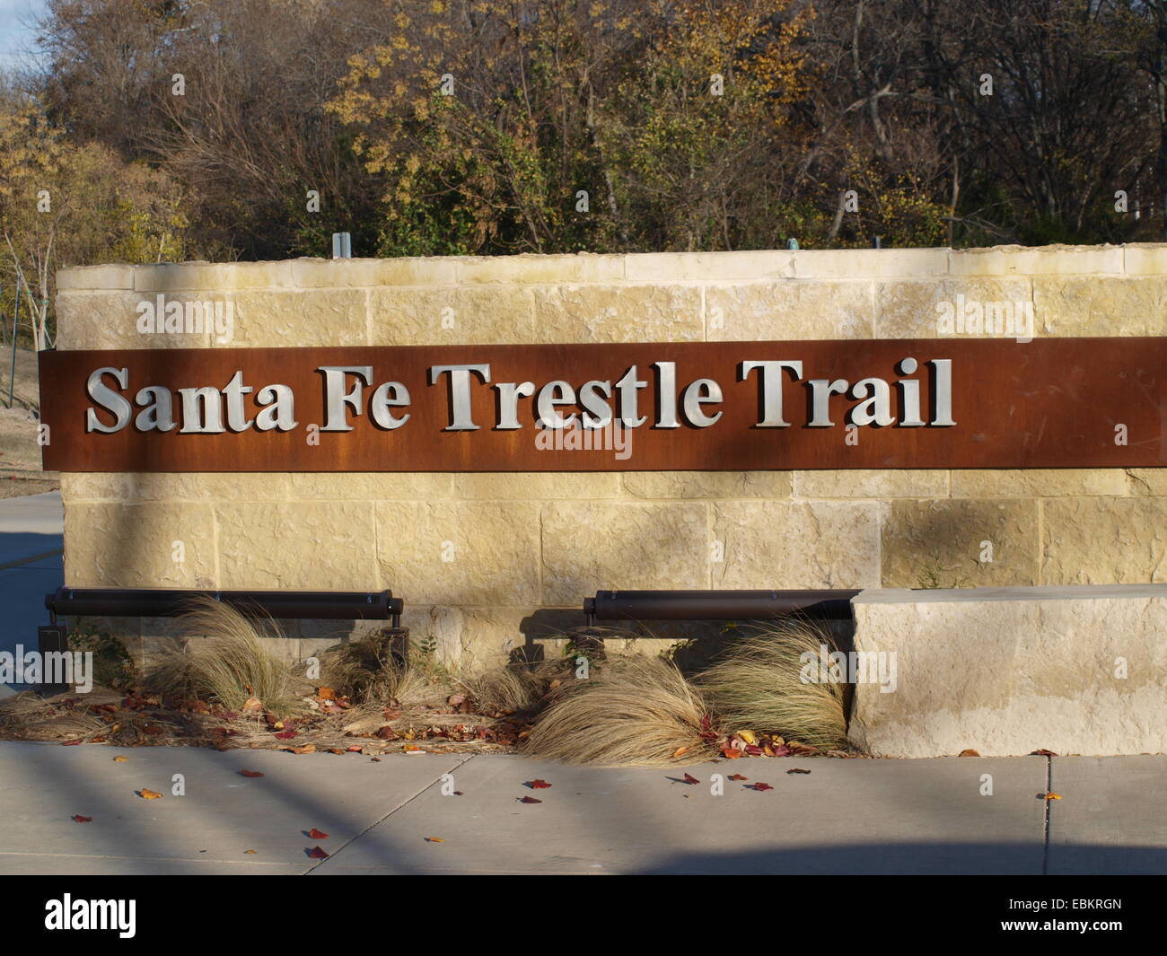 Santa Fe Trestle Trail Head Stock Photo - Alamy