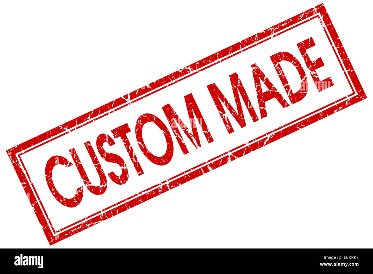 custom made red square stamp isolated on white background Stock Photo ...