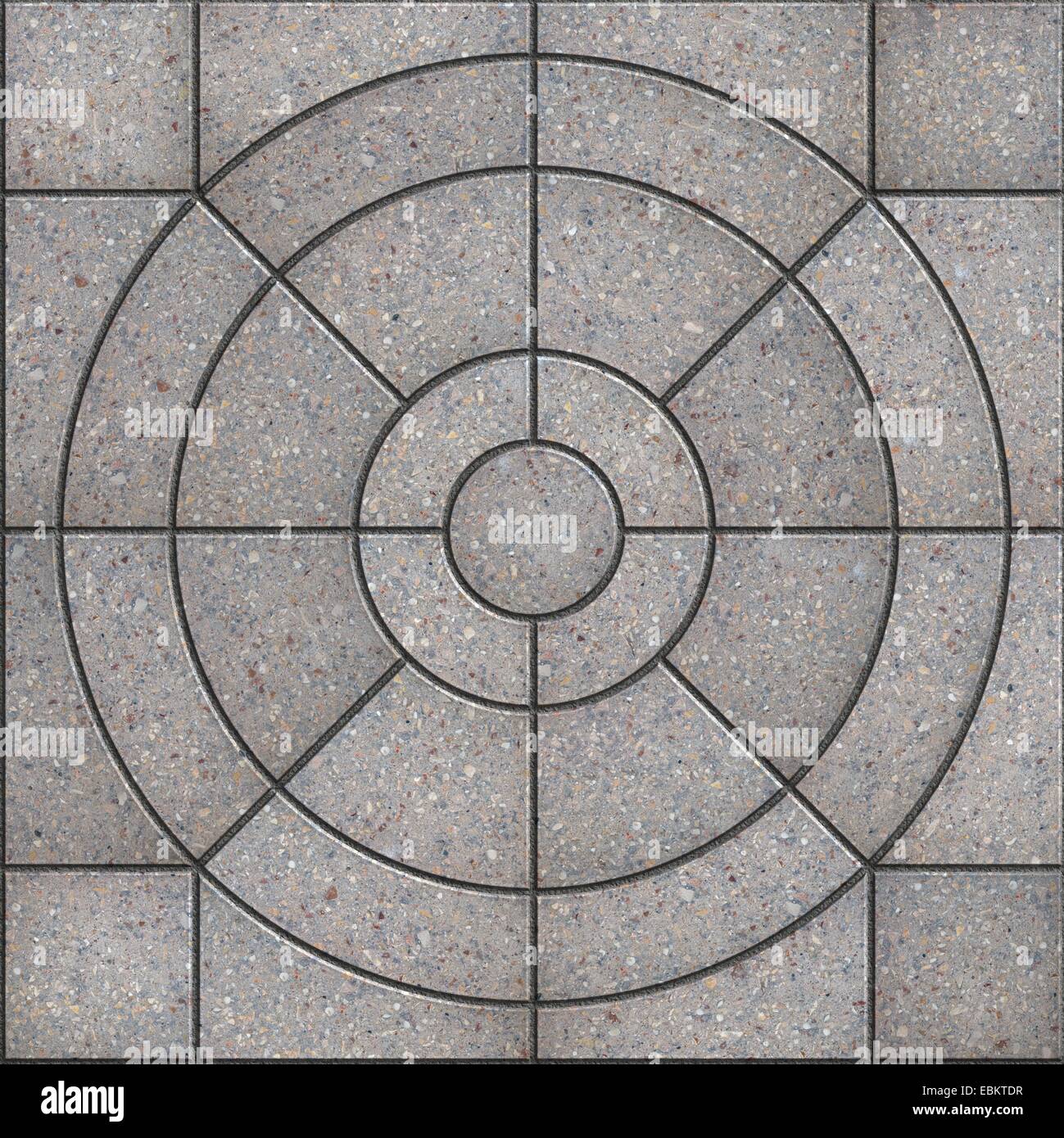 Gray Pavement Slabs in the Form of Circles with different size ...