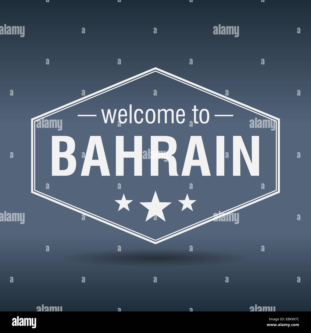 Welcome bahrain stamp hi-res stock photography and images - Alamy