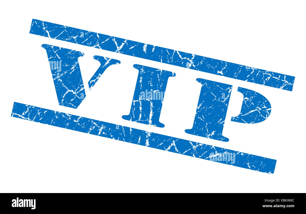 vip blue square grunge textured isolated stamp Stock Photo - Alamy