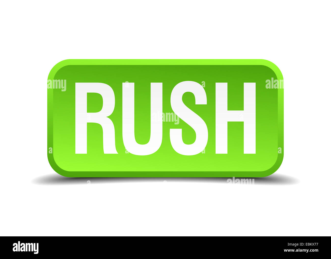 Rush green 3d realistic square isolated button Stock Photo - Alamy Rush green 3d realistic square isolated button Stock Photo - Alamy
