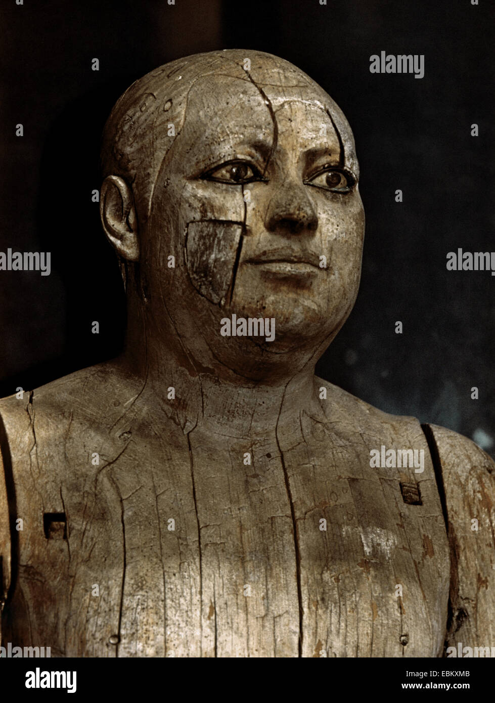 Statue of Sheikh el-Balad representing Ka-aper, the chief lector priest ...