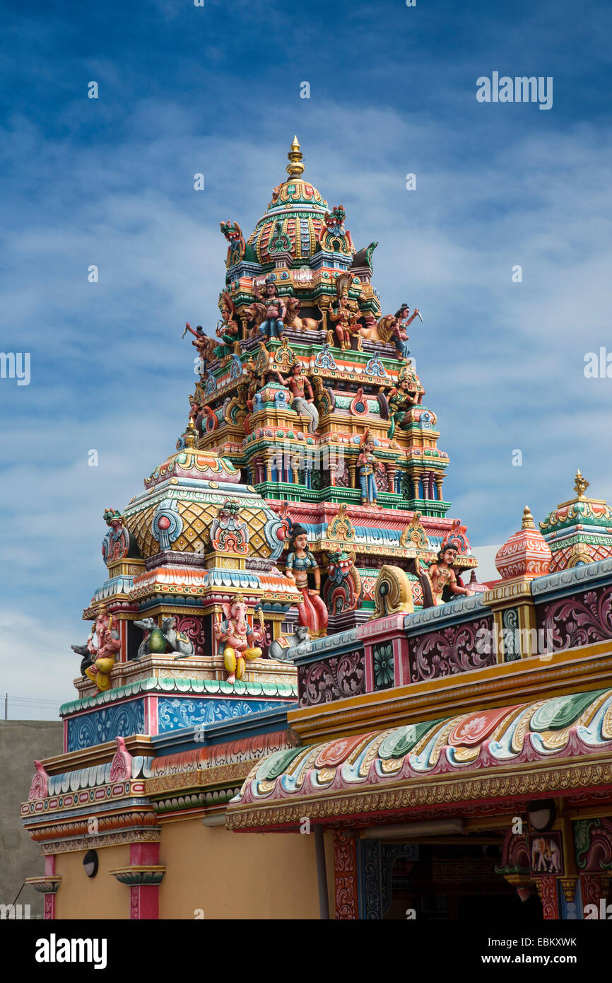 Mauritius, Port Louis, Sri Maryamen (Mariamman), Temple, colourfully ...