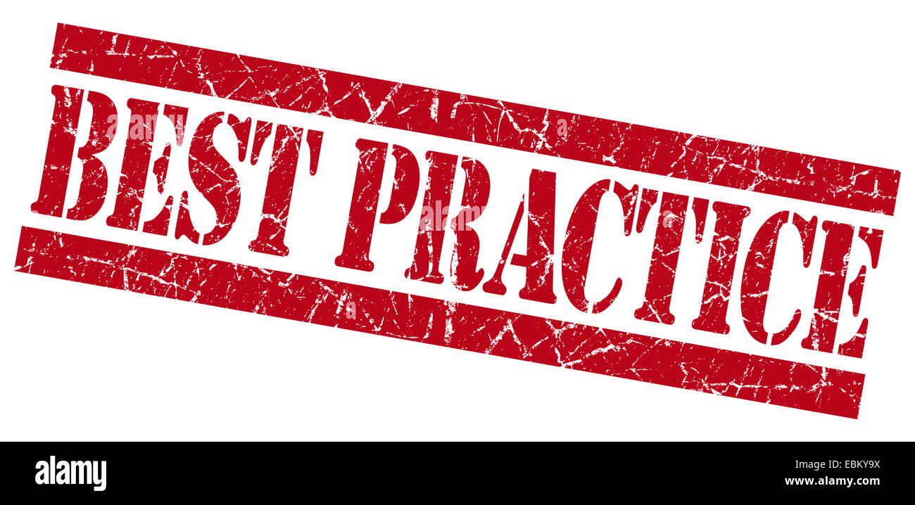 Best practice red square grunge textured stamp isolated on white Stock ...