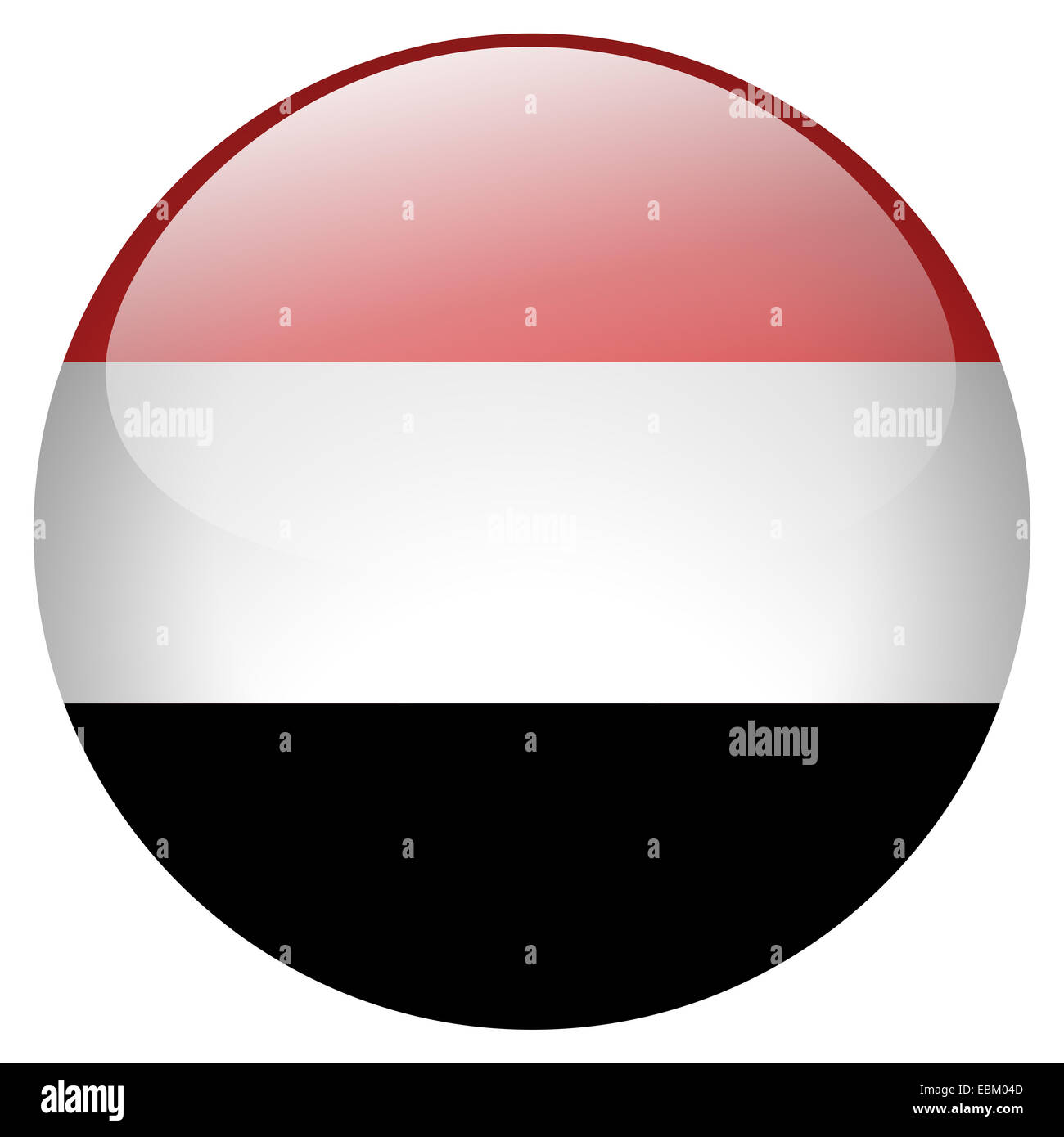 Yemen flag push button hi-res stock photography and images - Alamy