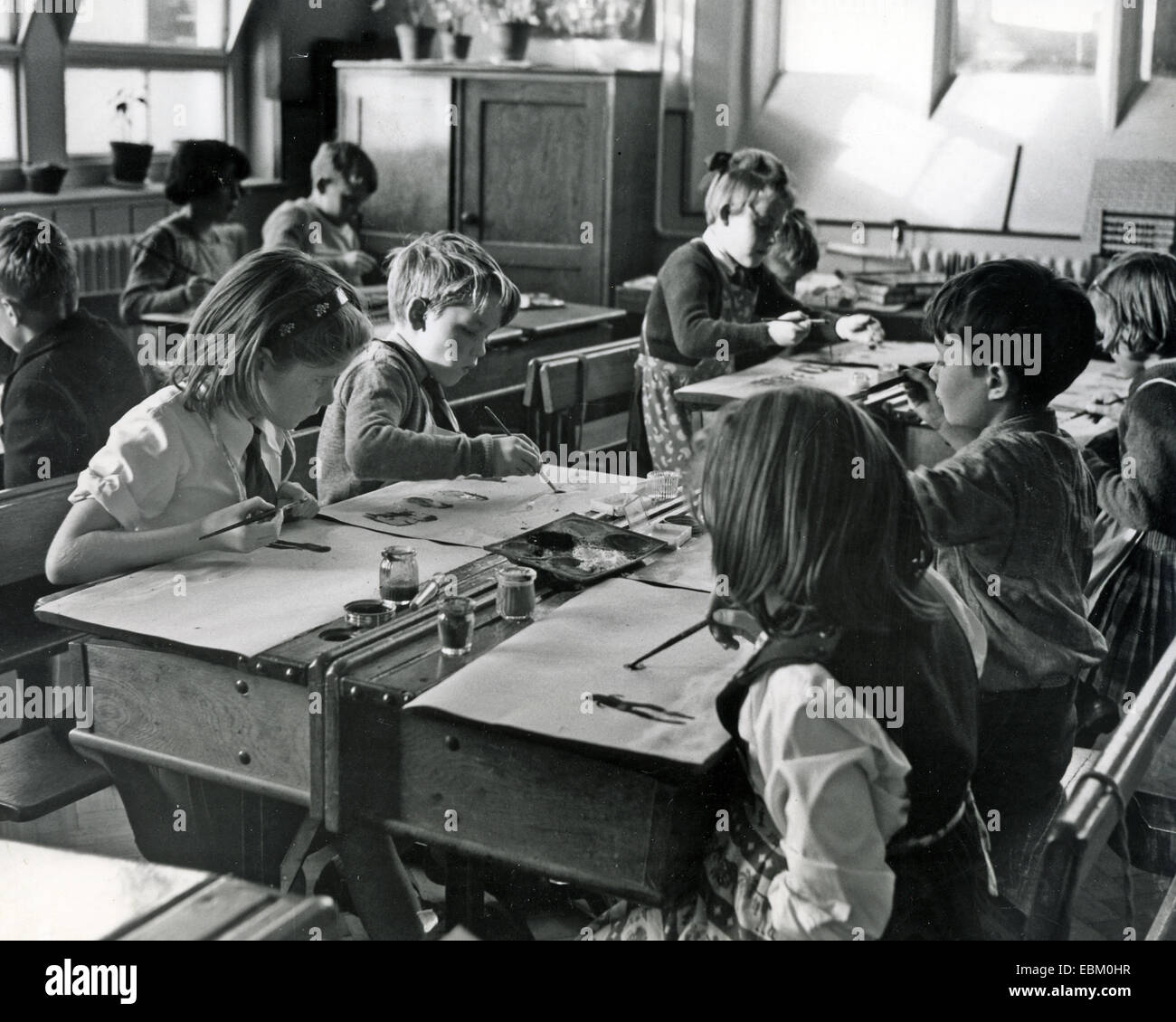 ENGLISH PRIMARY SCHOOL classroom about 1960 Stock Photo - Alamy