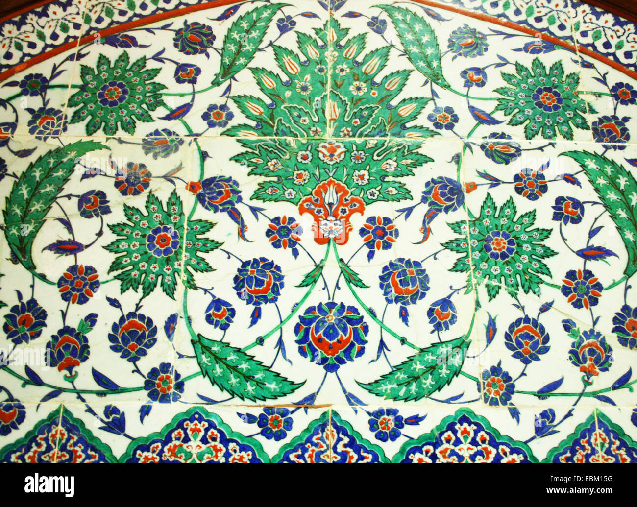 Old ,Original Turkish Wall Tiles Stock Photo - Alamy