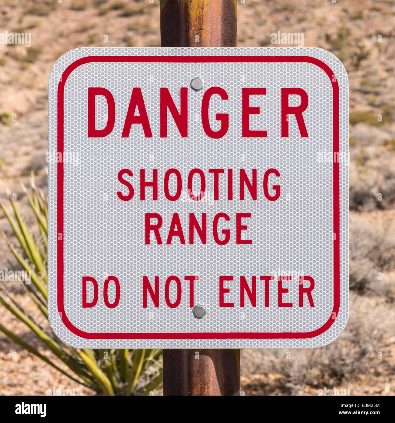 Danger shooting range do not enter sign Stock Photo - Alamy