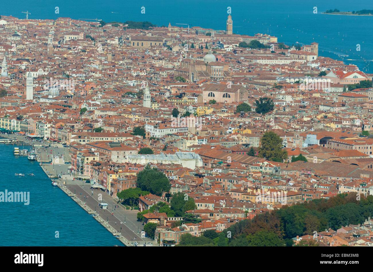 Aerial view of Castello, Venice, Italy, Europe Stock Photo - Alamy