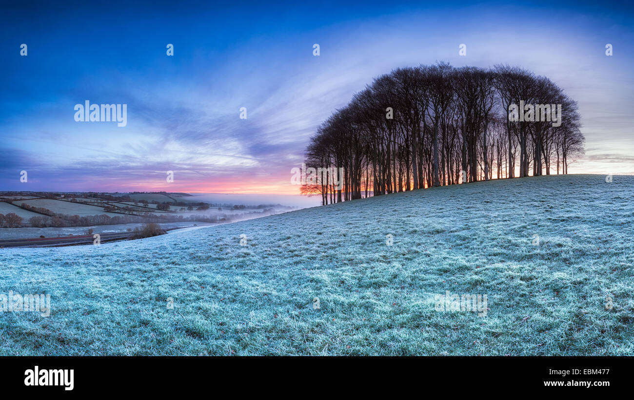 Frosty English Landscape Stock Photo - Alamy