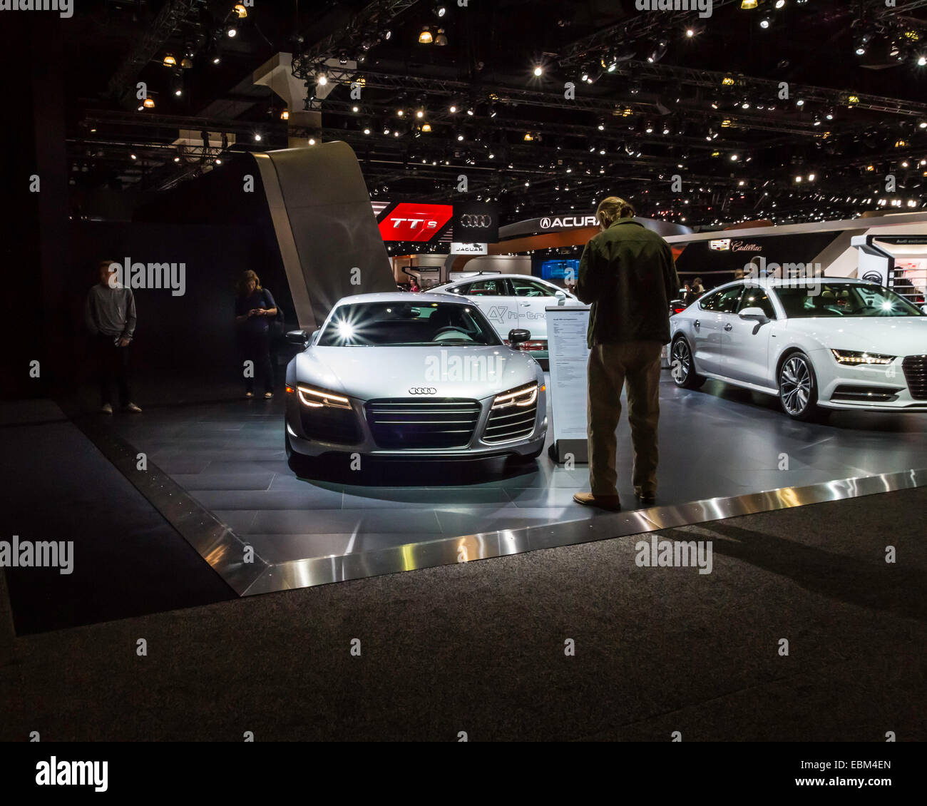The Audi display at the 2014 Los Angeles Auto Show Stock Photo - Alamy