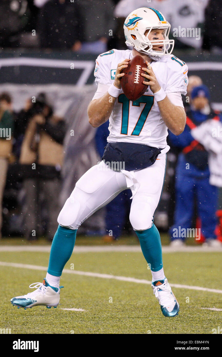 Rutherford, New Jersey. 1st Dec, 2014. Miami Dolphins quarterback Ryan ...