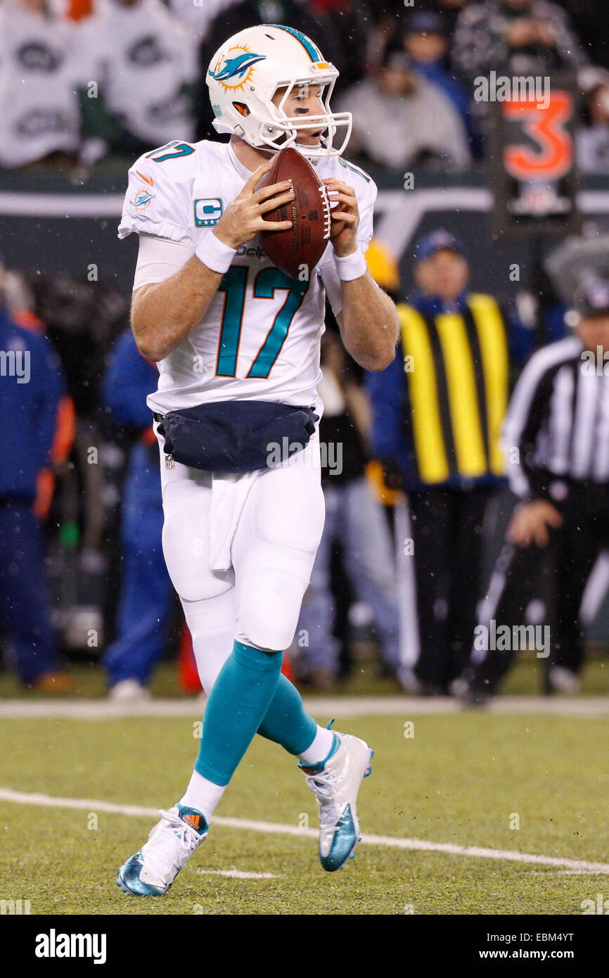 Rutherford, New Jersey. 1st Dec, 2014. Miami Dolphins quarterback Ryan ...
