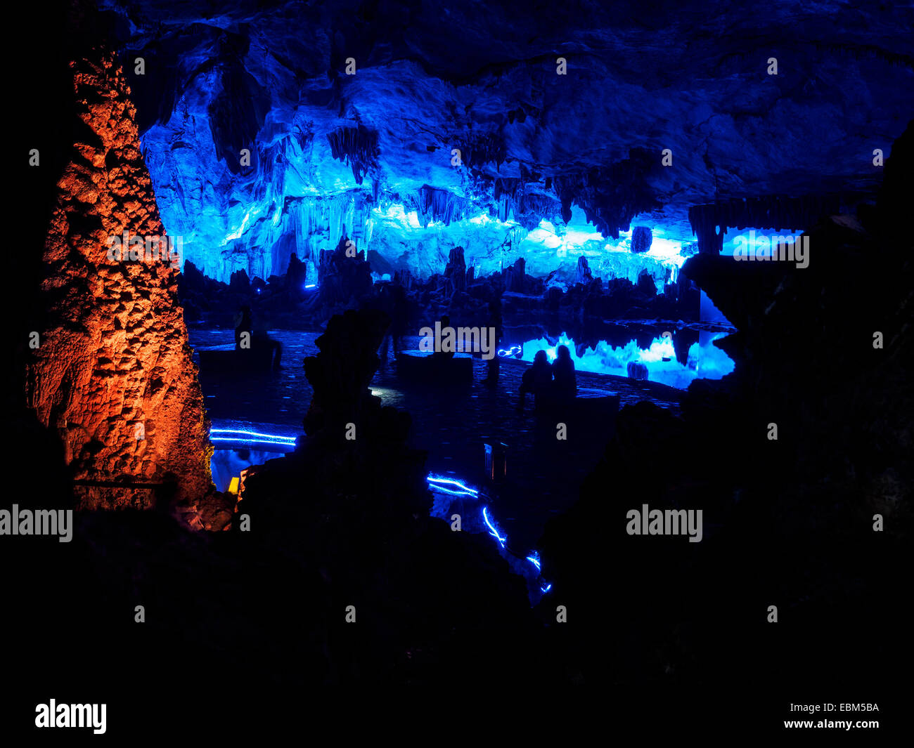 Reed Flute Cave in Guilin, Guangxi region, China Stock Photo - Alamy
