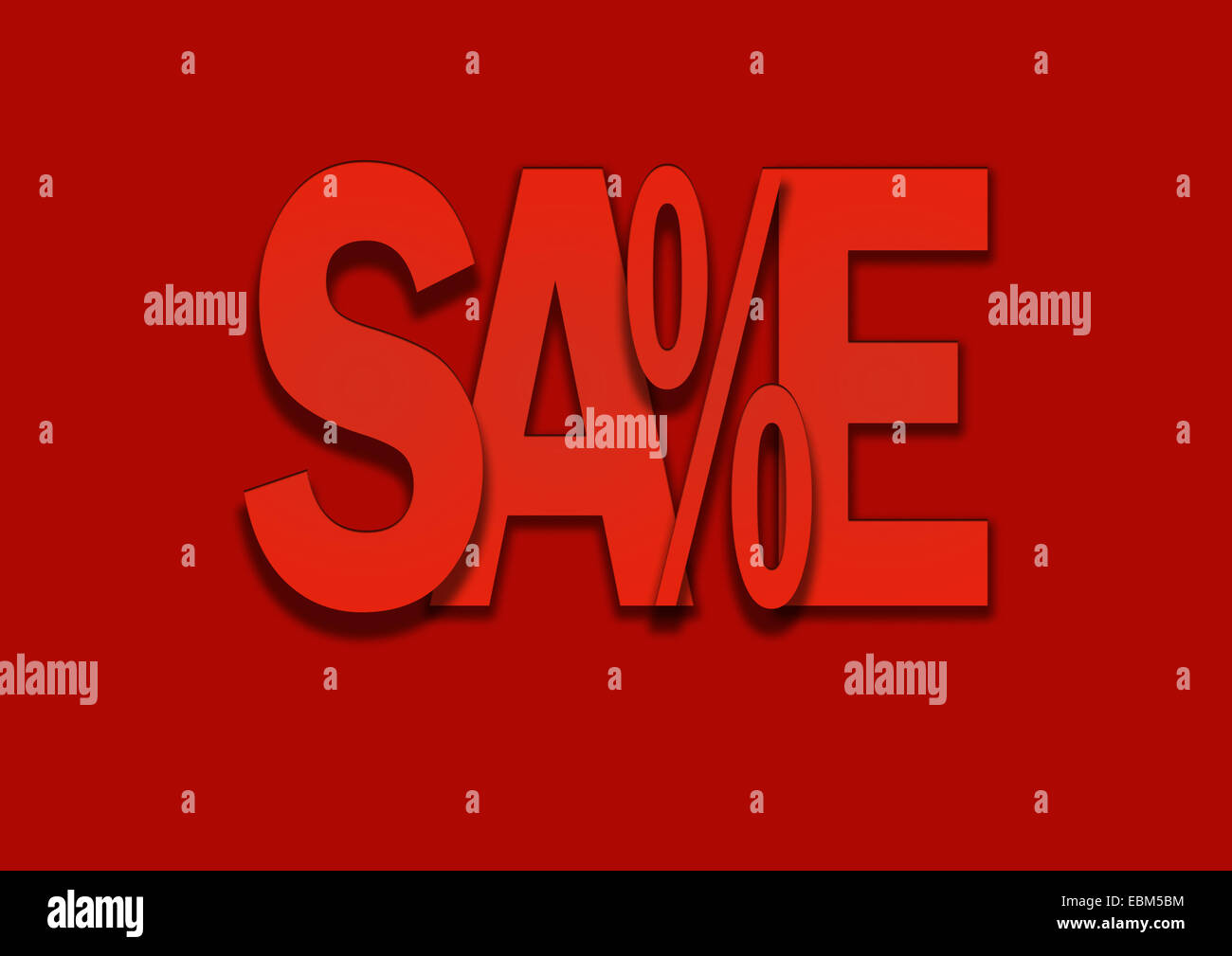 Sale red price discount in percent background Stock Photo - Alamy