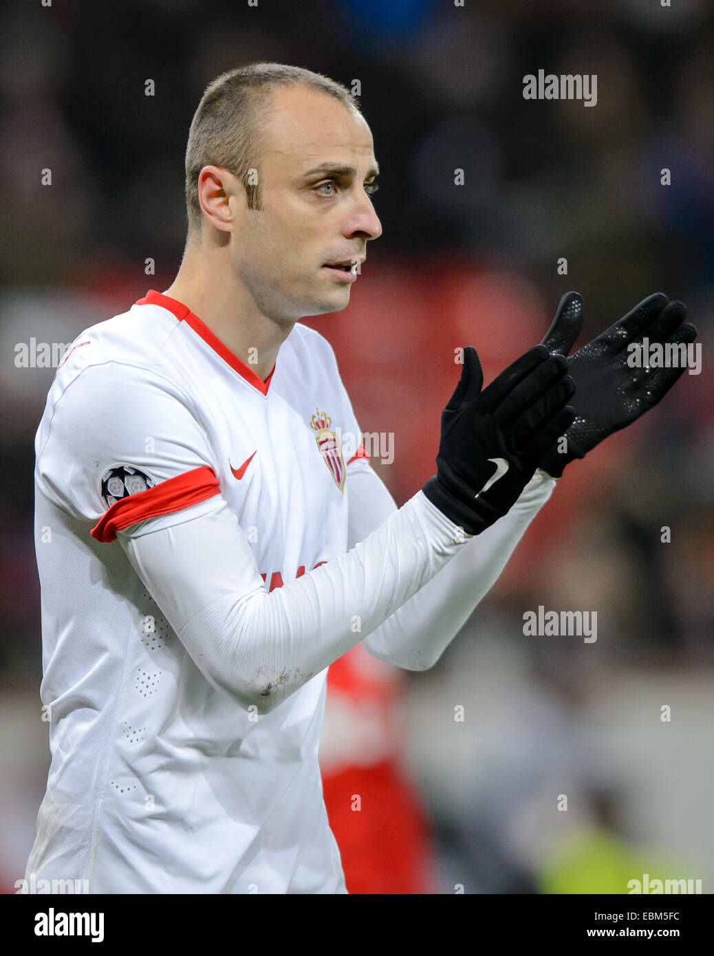BayArena Leverkusen, Germany. 26th Nov, 2014. Monaco's Dimitar Berbatow ...