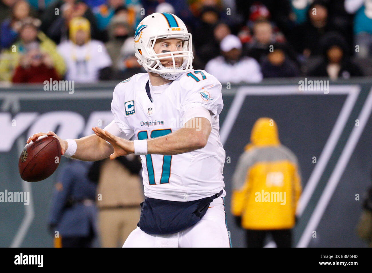Rutherford, New Jersey. 1st Dec, 2014. Miami Dolphins quarterback Ryan ...