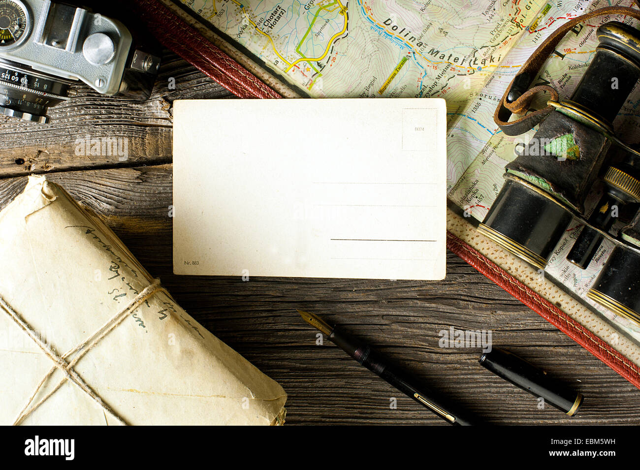 Vintage postal map hi-res stock photography and images - Alamy