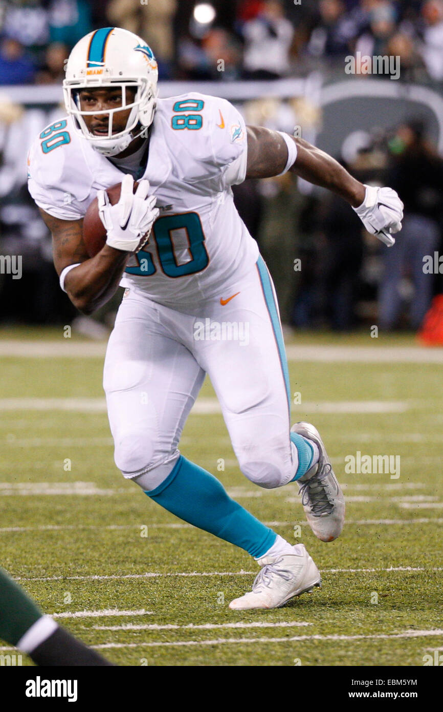 Rutherford, New Jersey. 1st Dec, 2014. Miami Dolphins tight end Dion ...