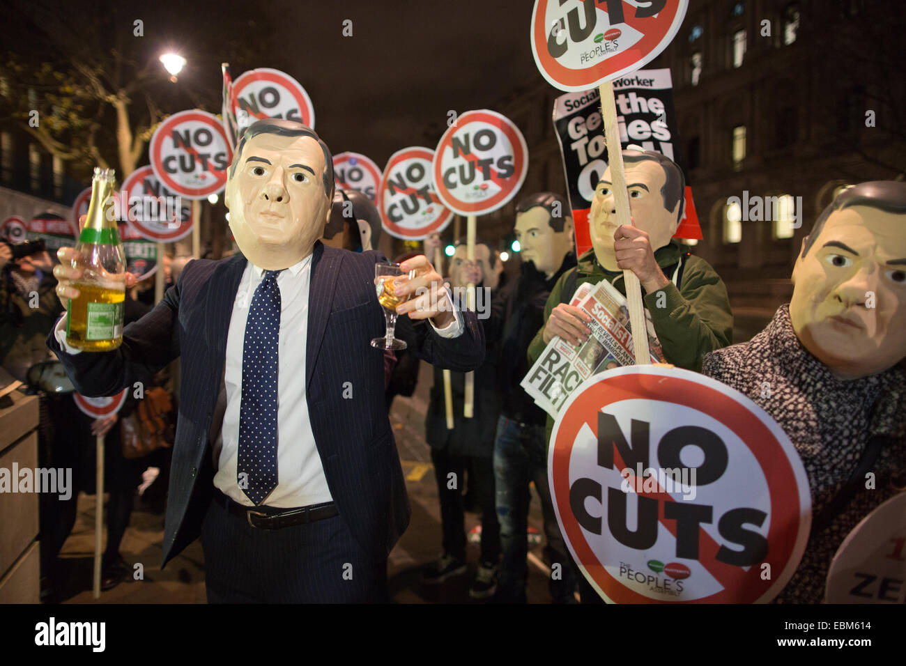 London, UK. 2nd December, 2014. Protest Organised by People's Assembly ...