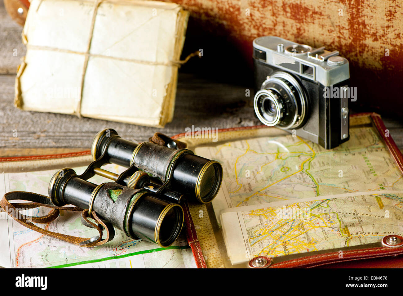 Leather map holder hi-res stock photography and images - Alamy