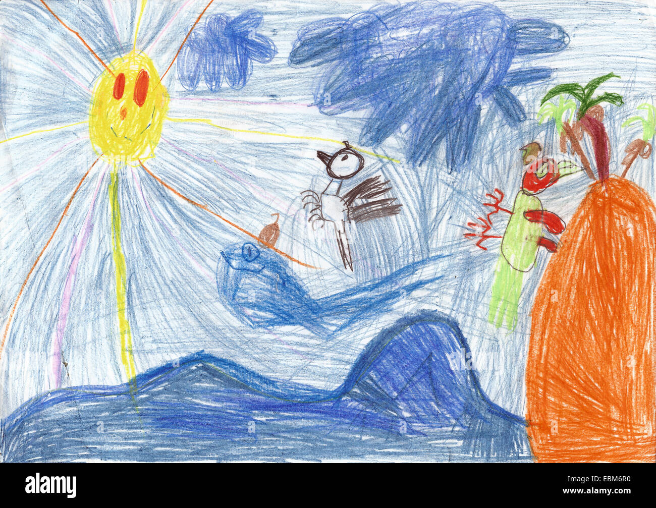 Crayon art hi-res stock photography and images - Alamy