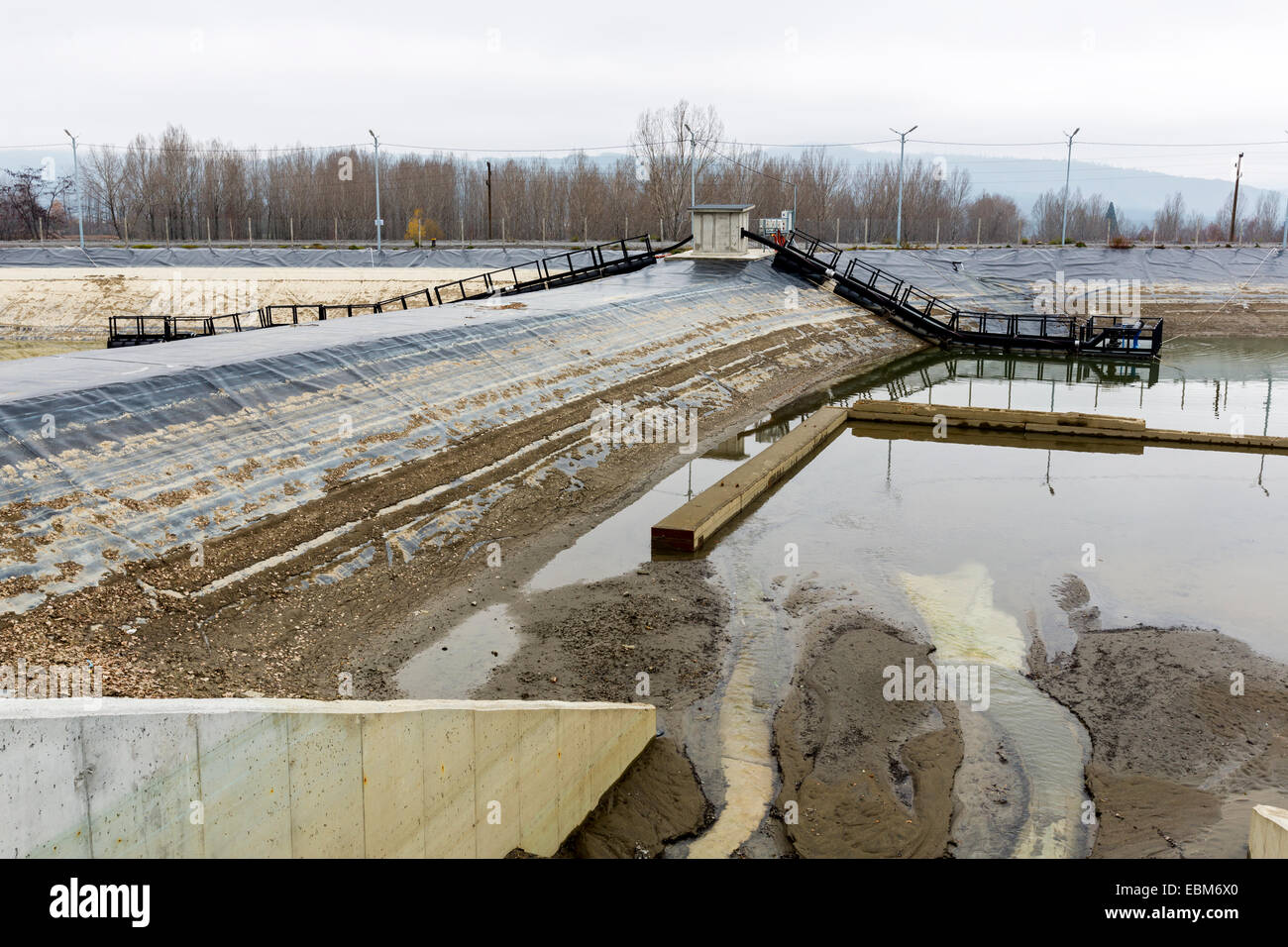 Rainwater treatment plant (RWTP). Environmentally friendly smelter ...