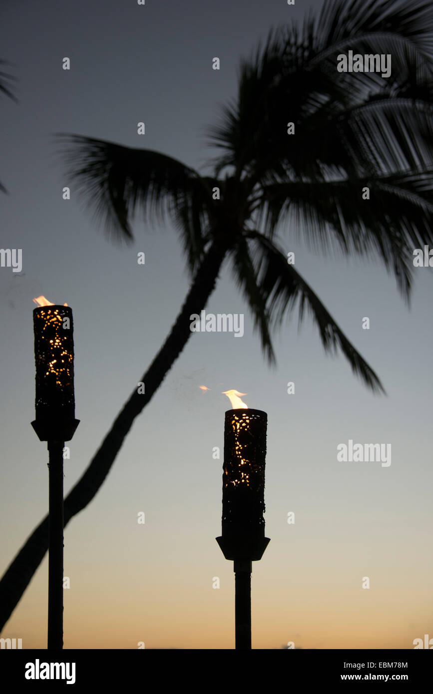 Tiki Torches Hawaii High Resolution Stock Photography and Images - Alamy