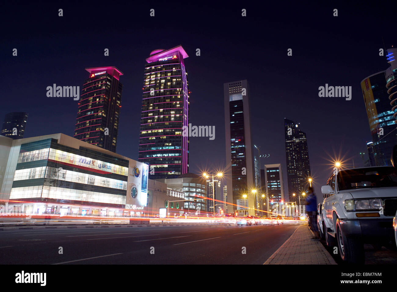 West Bay buildings , Al Dafna area in Doha, Qatar. City Center Mall ...